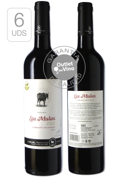 Outlet del Vino - Las Mulas Cabernet Sauvignon Reserva 2017 Viña Miguel Torres 750cc Caja 6 botellas