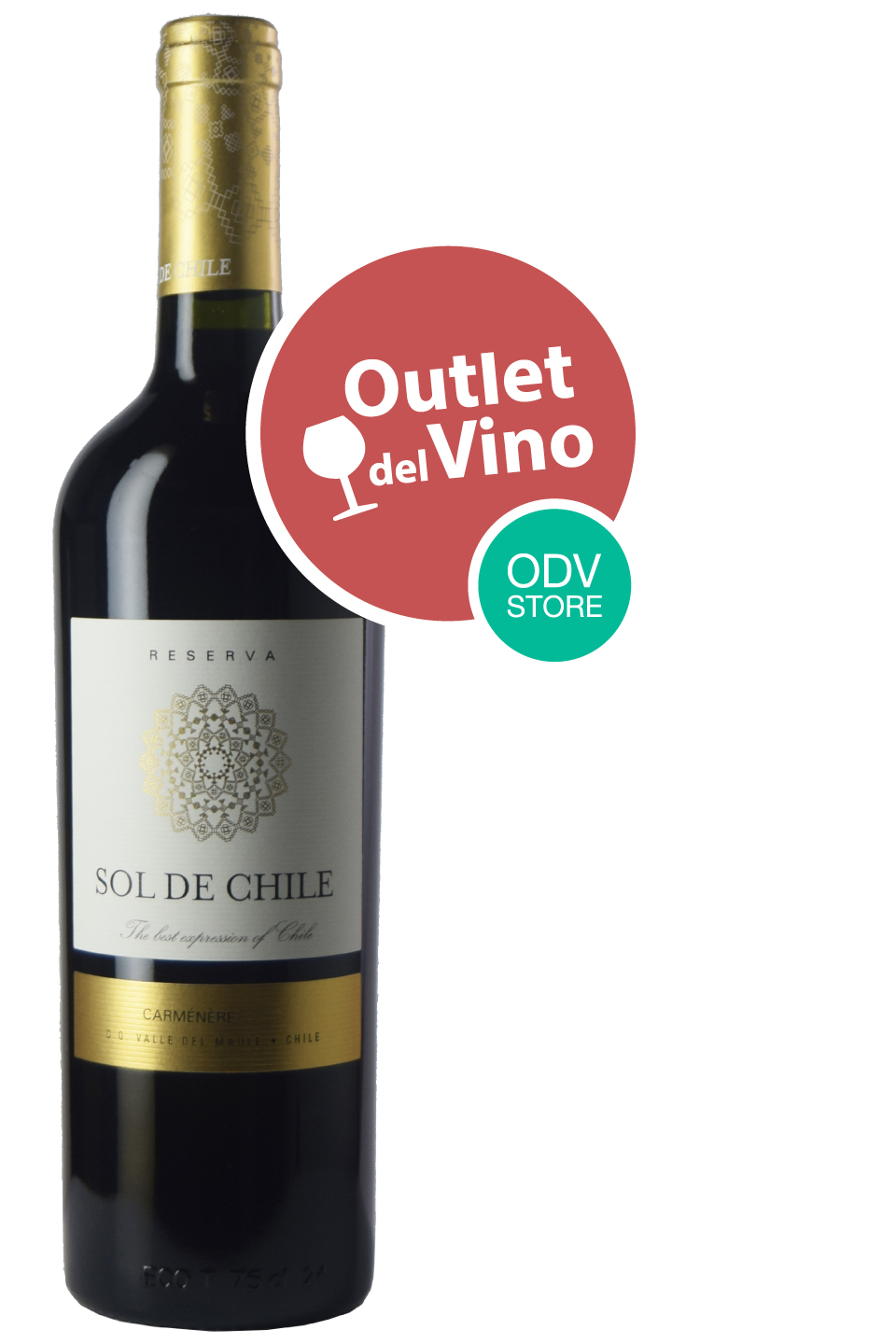 Outlet del Vino - Sol de Chile Carménère Reserva 2017 Viña de Aguirre 750cc